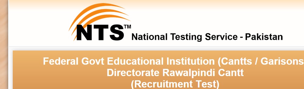 Federal Government Institute Rawalpindi NTS Test Sample Papers