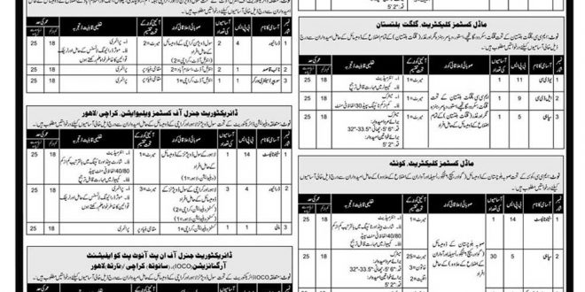 FBR Jobs Application Form 2019 Latest Advertisement