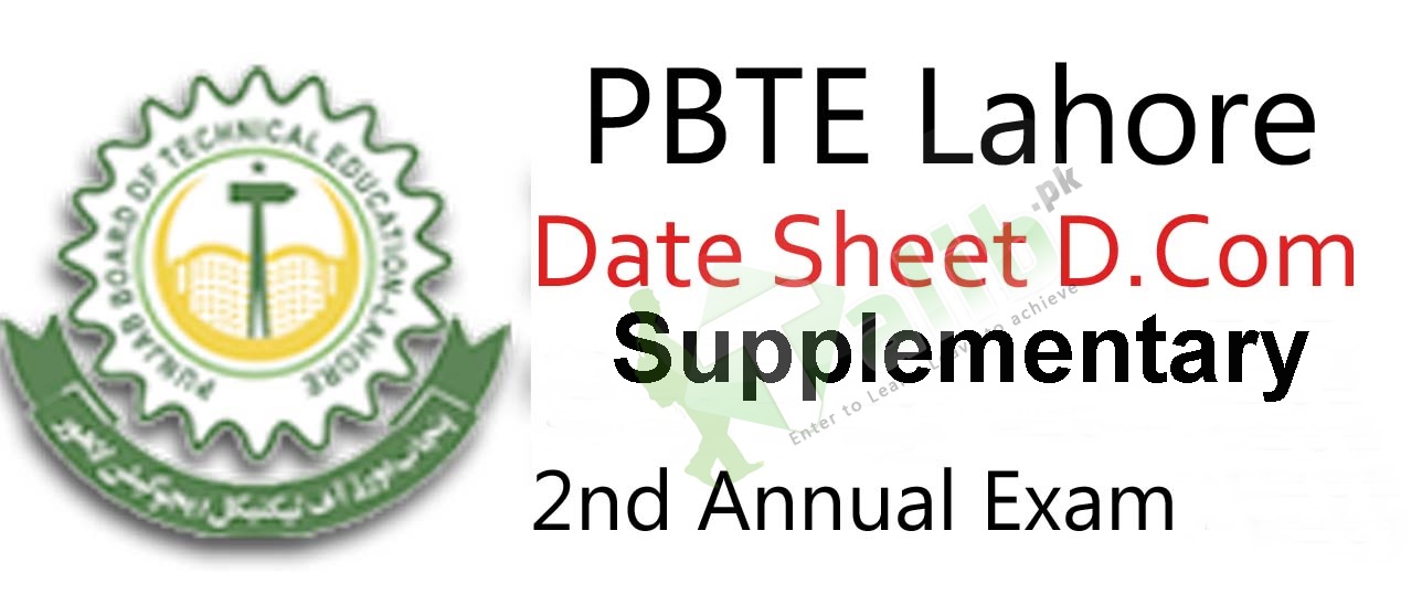 PBTE D.Com Supply Date Sheet 2025 Part 1 2 Download Online